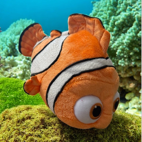 Disney | Toys | Disney Store Finding Nemo Orange Clown Fish Plush Toy ...